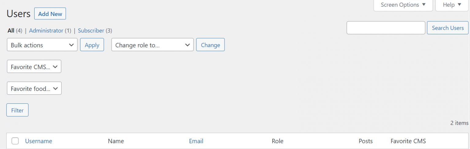 How To Add Custom Filters To The Wordpress Users Table Artemy Kaydash